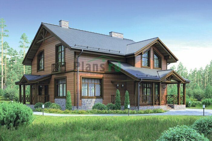 Проект дома Plans-55-61 (190 кв. м, газобетон 400мм)