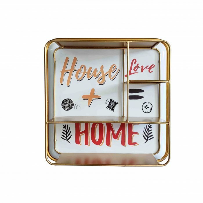 Полка навесная "Home", 39х39 см, металл