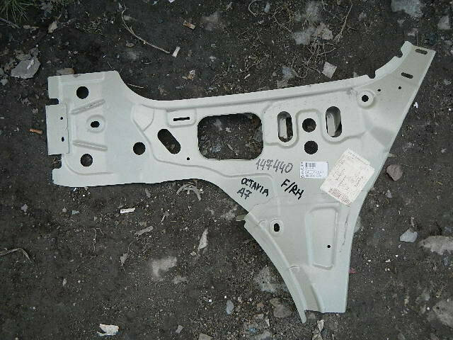 Б/У Панель передка правая, Skoda (Шкода)-Октавия SKODA OCTAVIA A7 (13-) Без нижней части 147440 VAG арт. 5E0802124