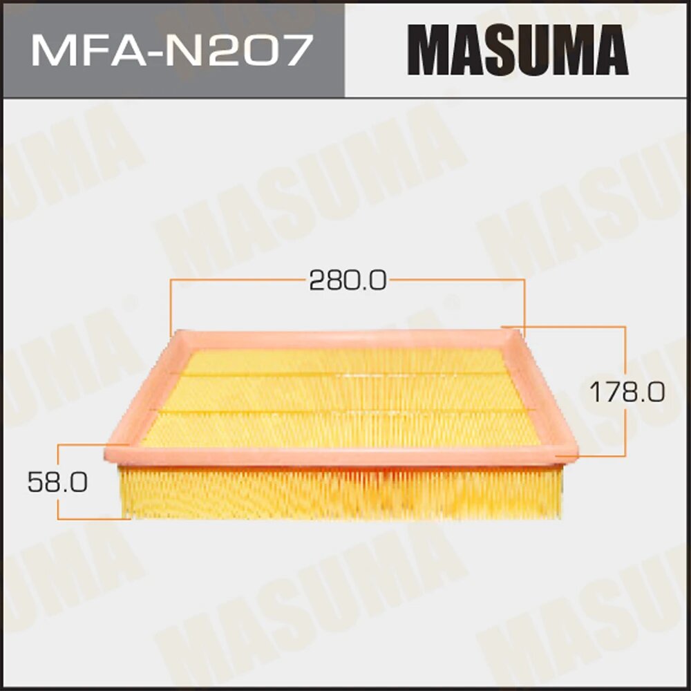 Фильтр воздушный Masuma MFA-N207