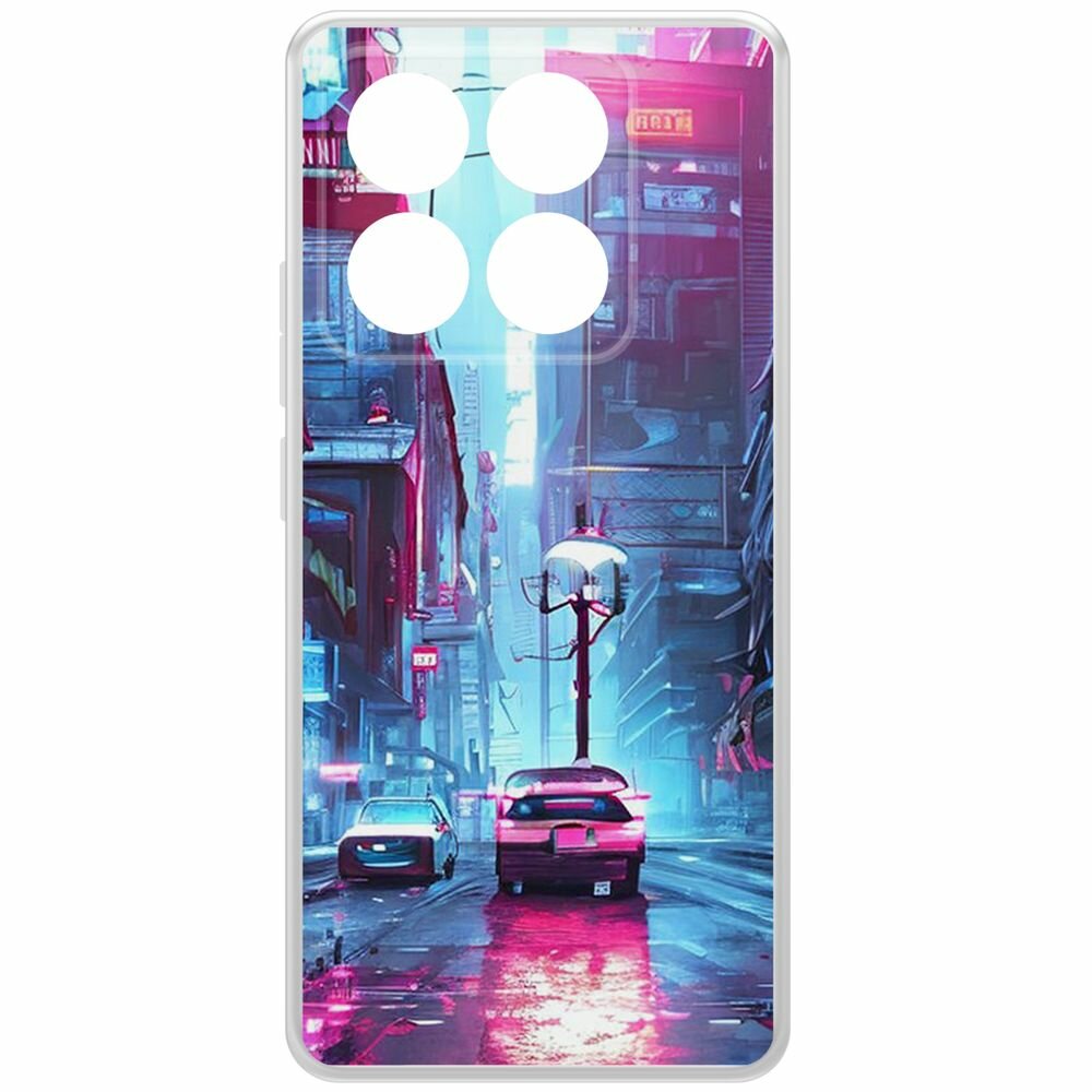 Чехол-накладка Krutoff Clear Case Киберпанк Улица для Xiaomi 14T Pro