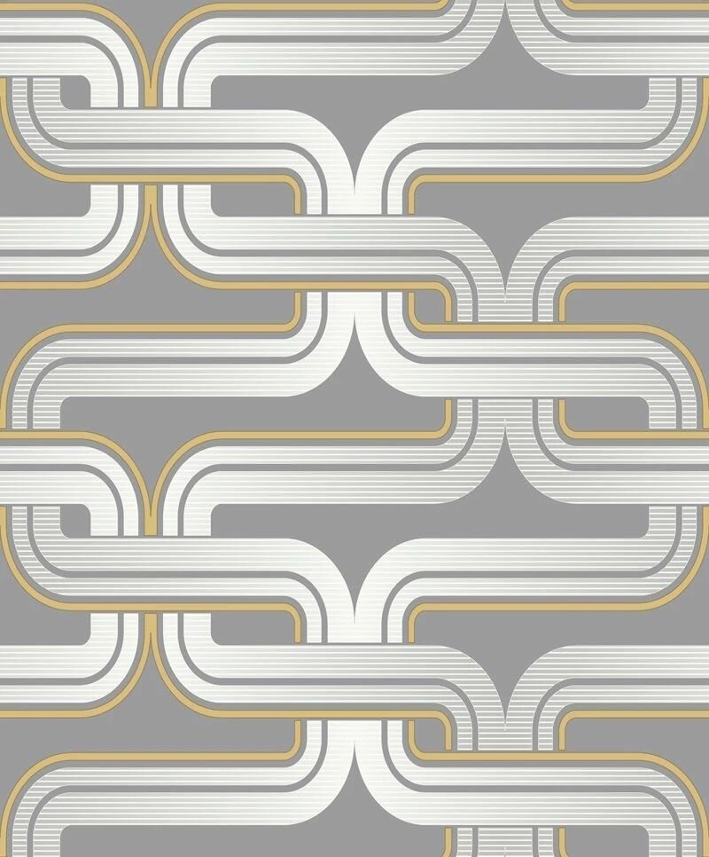 Обои Arthouse Retro House 902405; 0,53х10,05 м. , бумага , серый, серебристый