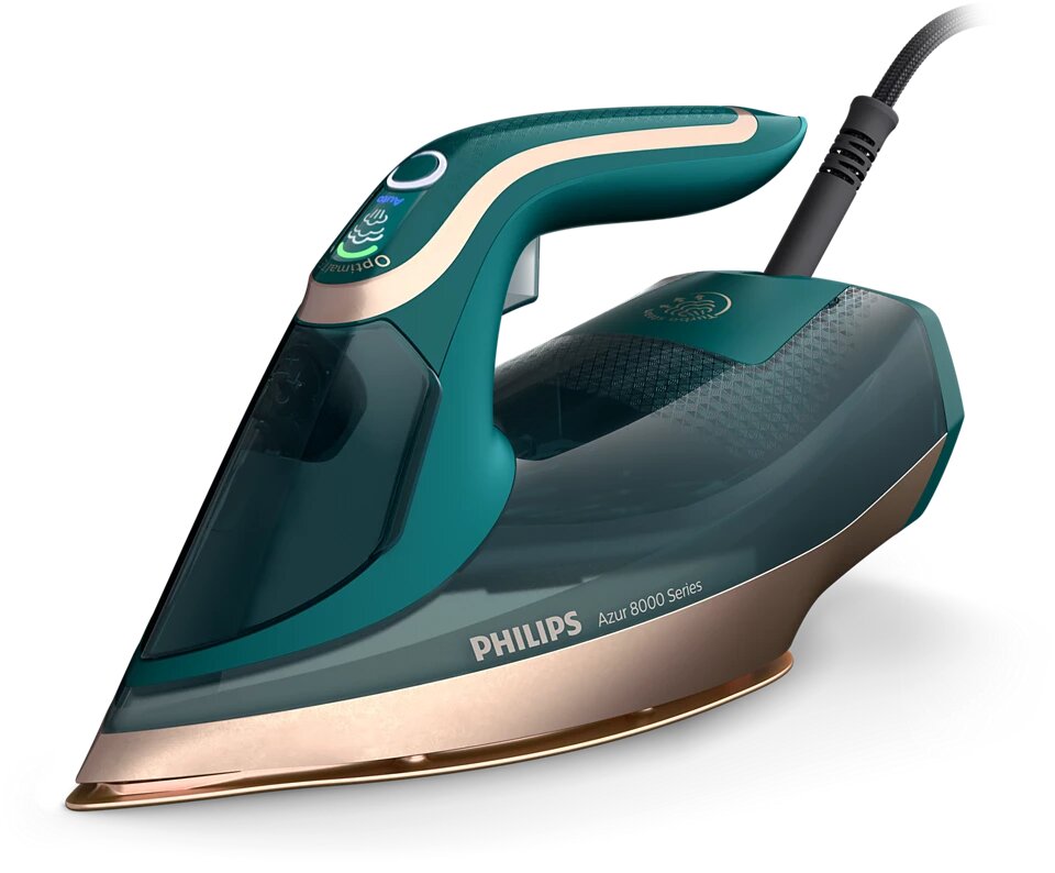 Утюг Philips DST8030/70, подошва SteamGlide Plus, 3000 Вт, зеленый
