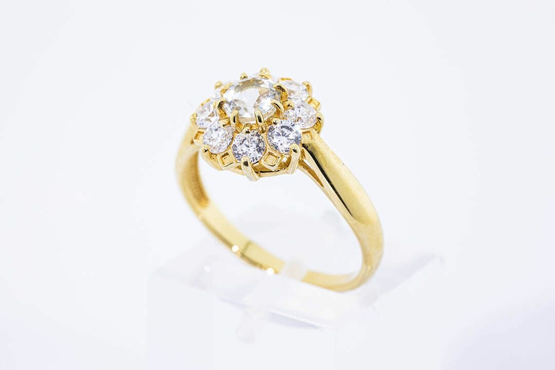 Кольцо тонкое, серебро, 925 проба, фианит, празиолит