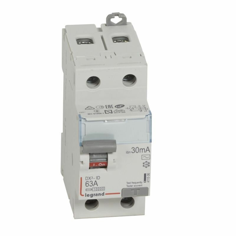 УЗО Legrand DX3 2P 63А 30мА (AC) 411506