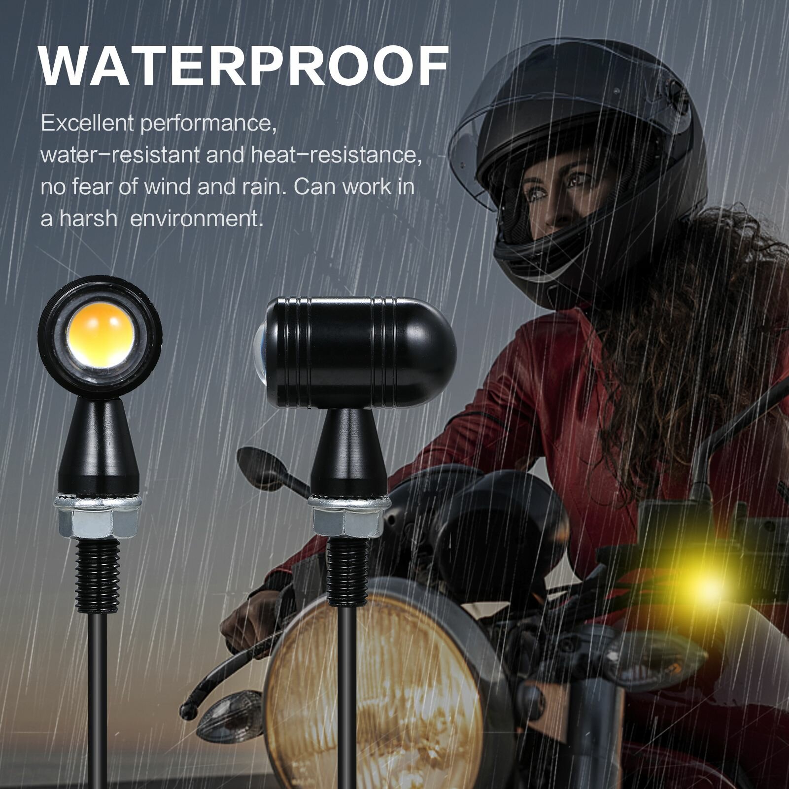 Миниатюрные винтажные LED поворотники для мотоциклов