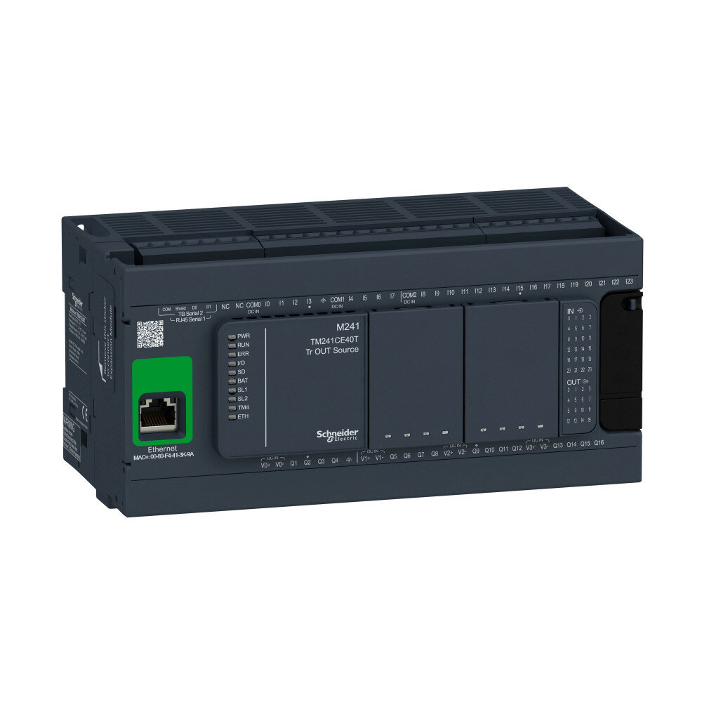 Дискретный модуль расширения Schneider Electric TM241CE40T ТМ3-16 выходов