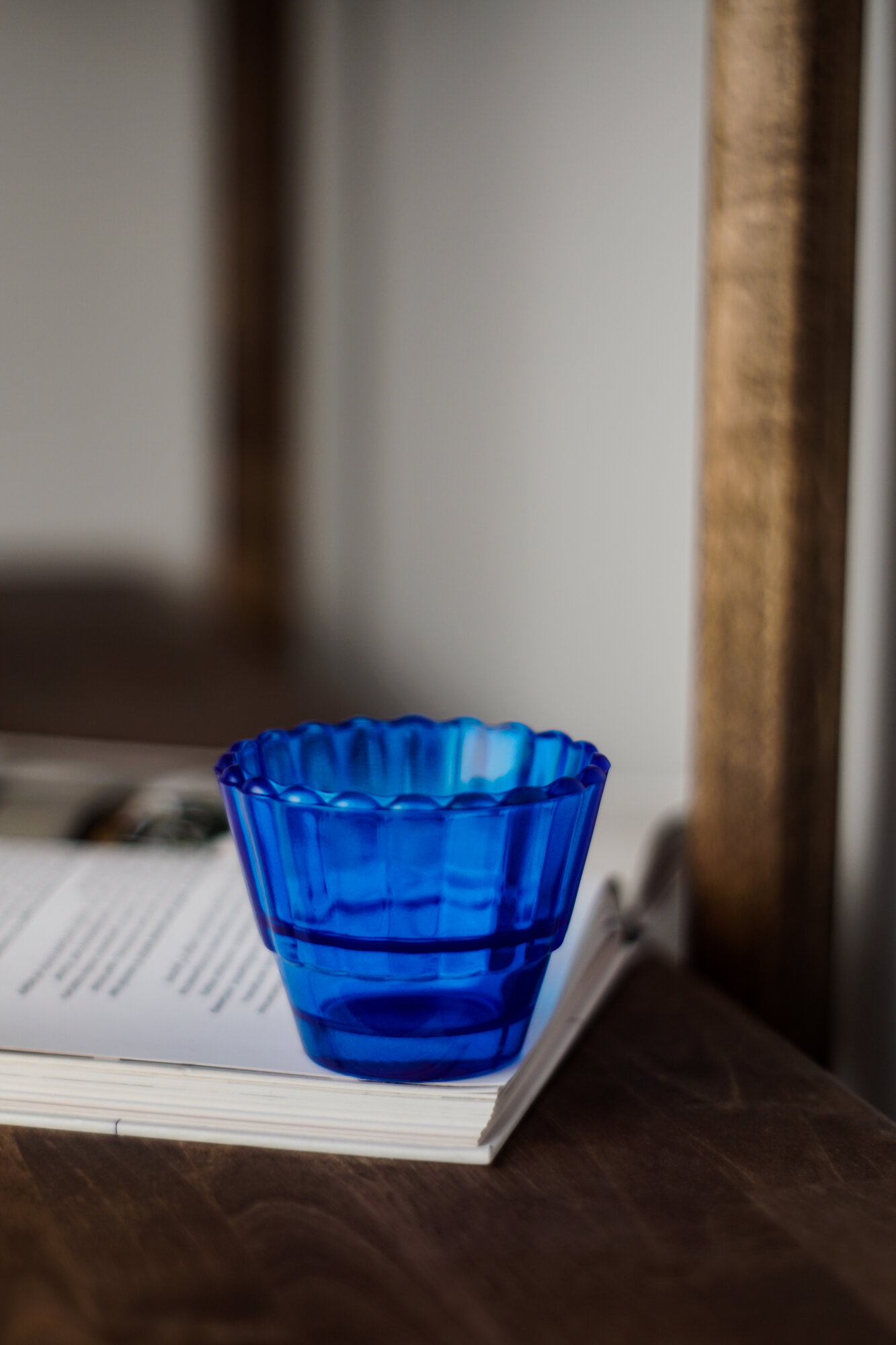 Лампада, стекло, Чернятинский Стекольный Завод, 6,4x8,2 см синяя