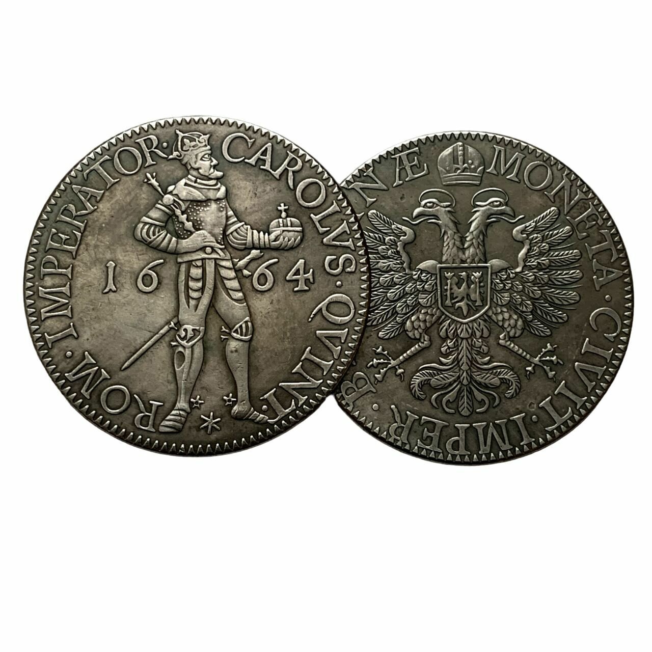 Талер 1664 года Безансон Средневековая Европа. Вес 37 гр , диаметр 45 мм. Коллекционная монета.