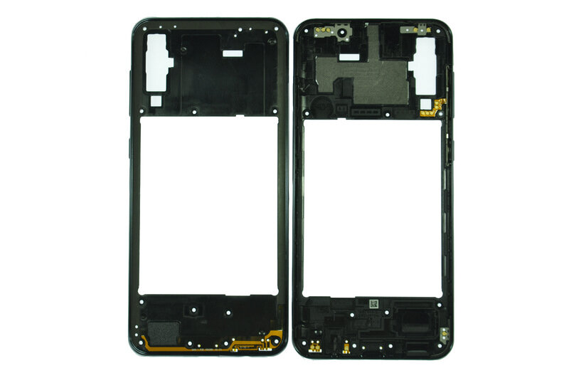 Средняя часть пластиковая для Samsung SM-A505/A50(2019)+антенна+шлейф громк/вкл черный ориг