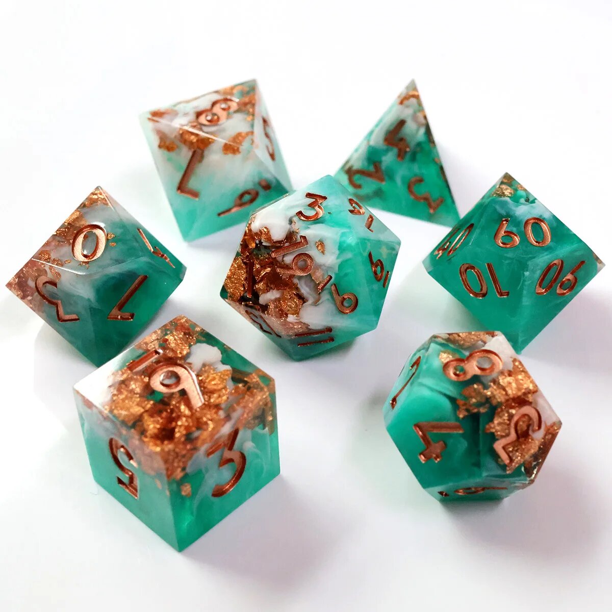 Набор кубиков DND из смолы Windstorm