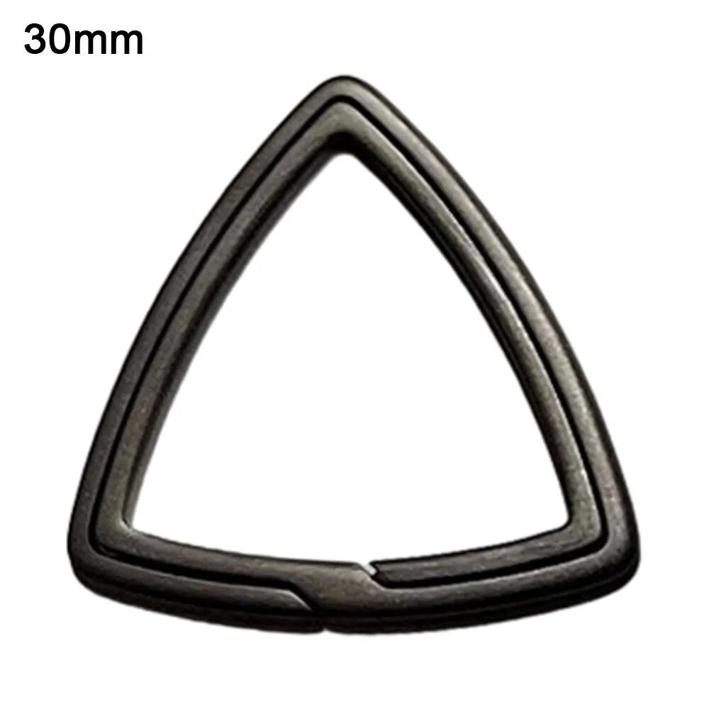Титановые треугольные кольца для ключей 30mm-Round Edges