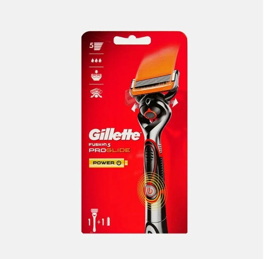 Gillette Fusion5 Proglide Power Бритва с 1 сменной кассетой с элементами питания