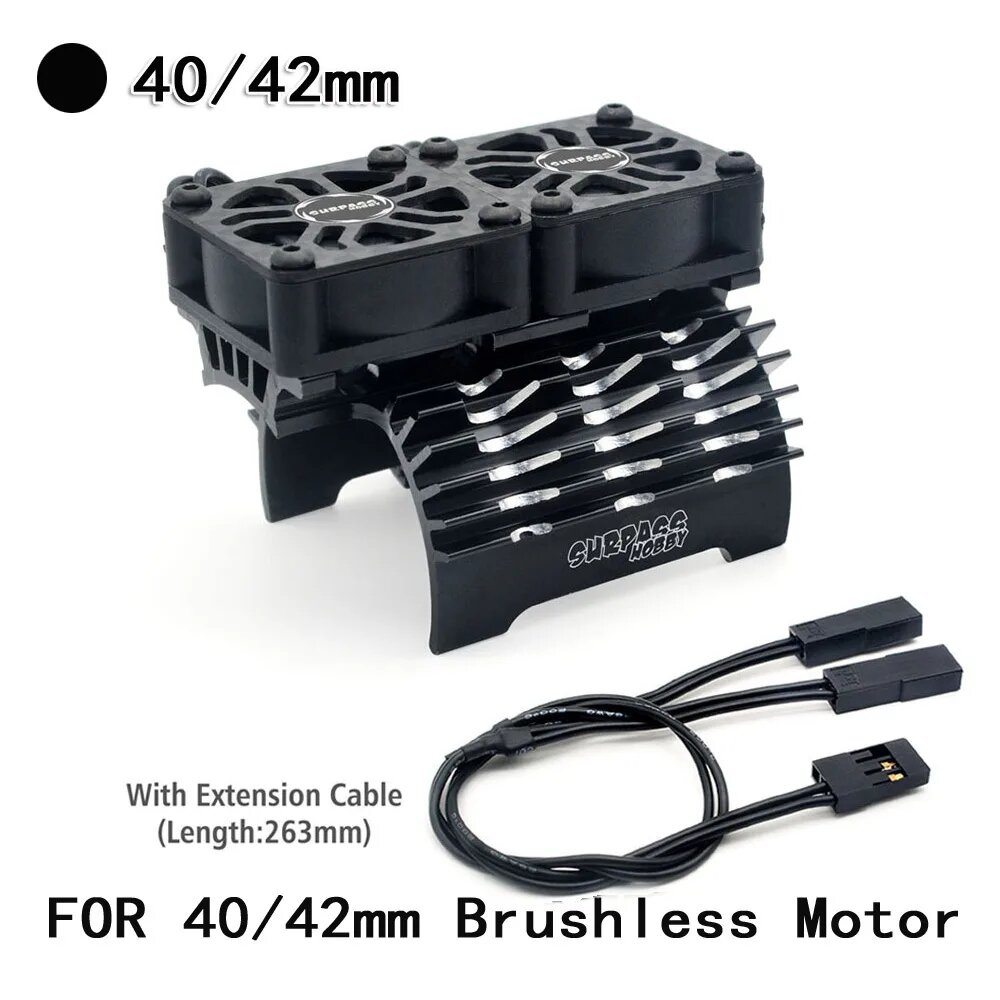 Держатель вентилятора SURPASS HOBBY 40/42mm, черный