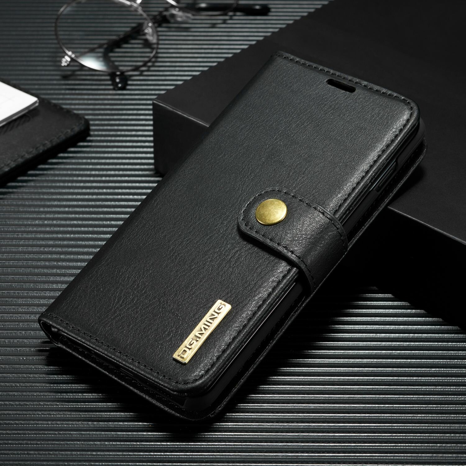 DG.MING Винтажный кожаный чехол для Samsung Galaxy S10+ S10 Plus (Эпл Самсунг Галакси C10 Плюс ), чехол из натуральной кожи 2 в 1, чехол для телефона-кошелька