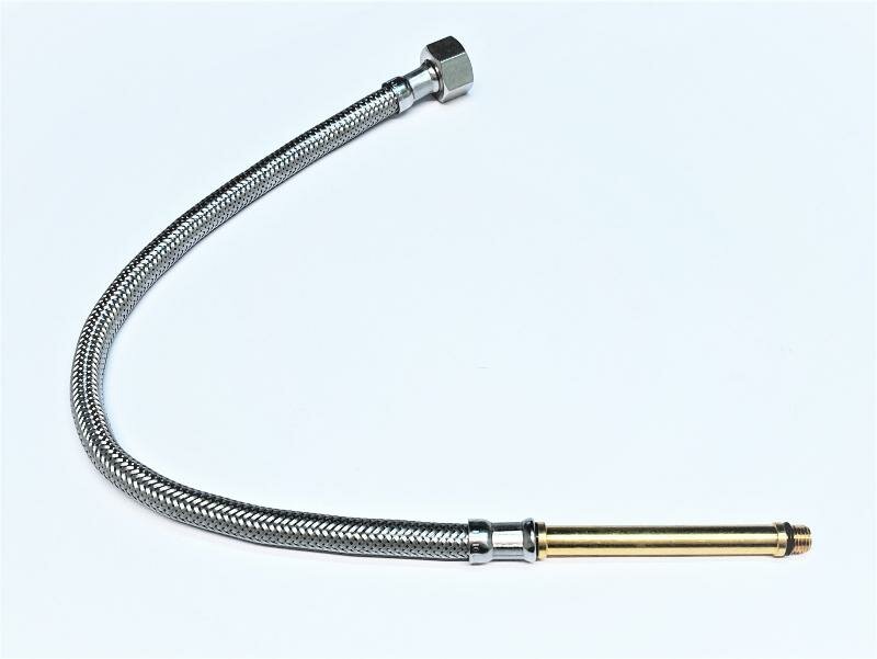 M8x1x65 * G3/8 Шланг подвода воды для смесителя Zucchetti, 8mm удлиненный штуцер