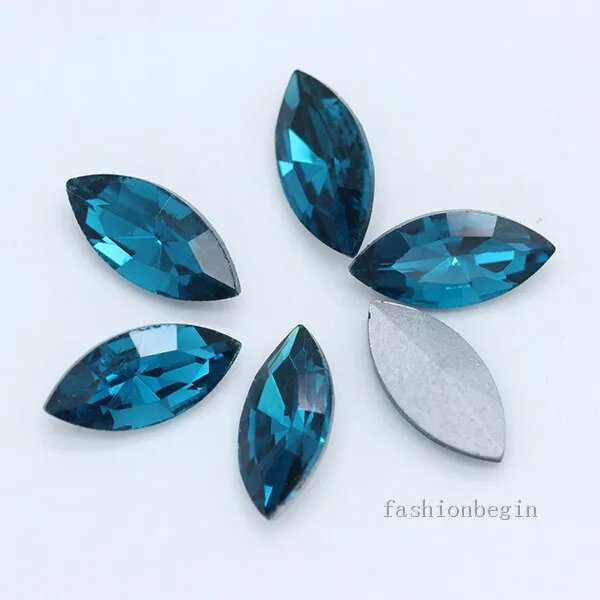 Бирюзовые кристаллы "Конский глаз" capri blue