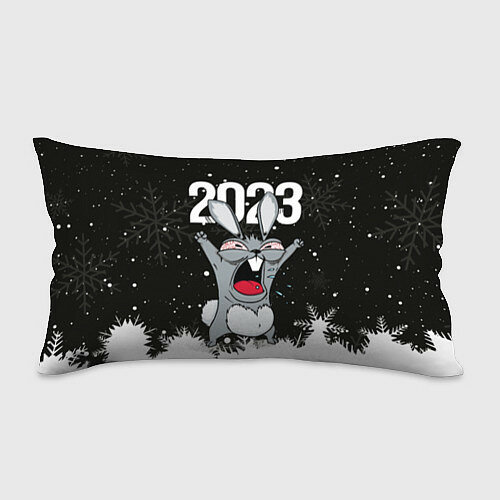 Злой кролик 2023 Прямоугольная подушка