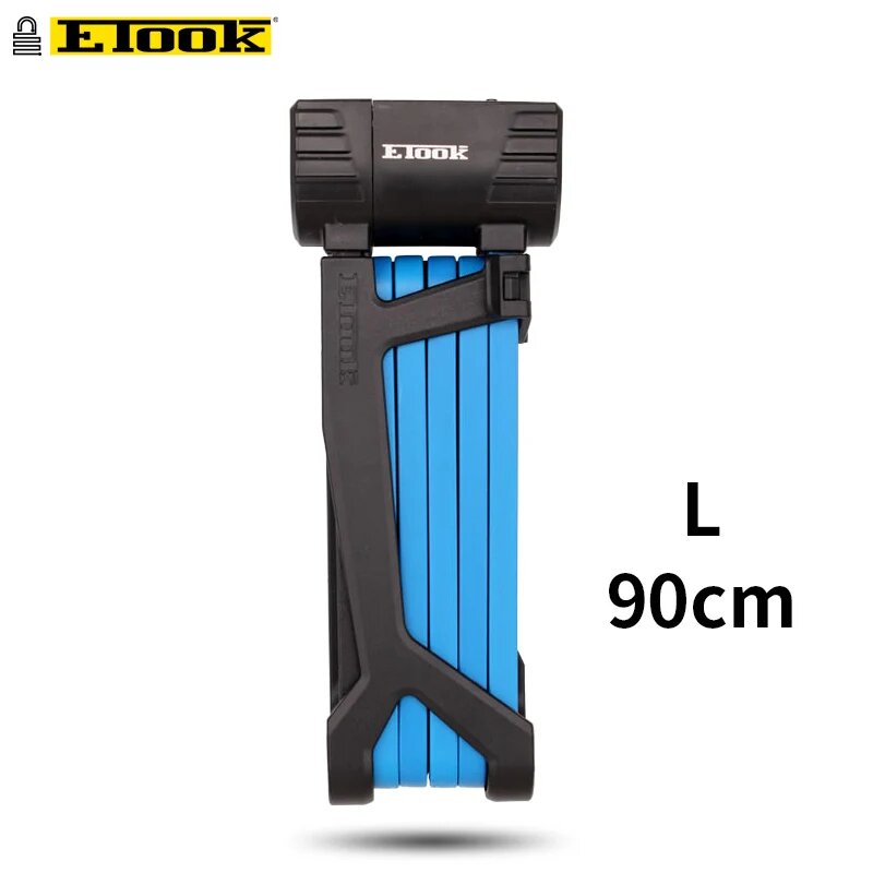 Easydo Складной стальной велосипедный замок Синий, ET490-L-Blue