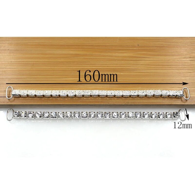 ZMASEY Металлические пряжки для бикини со стразами 2 шт.