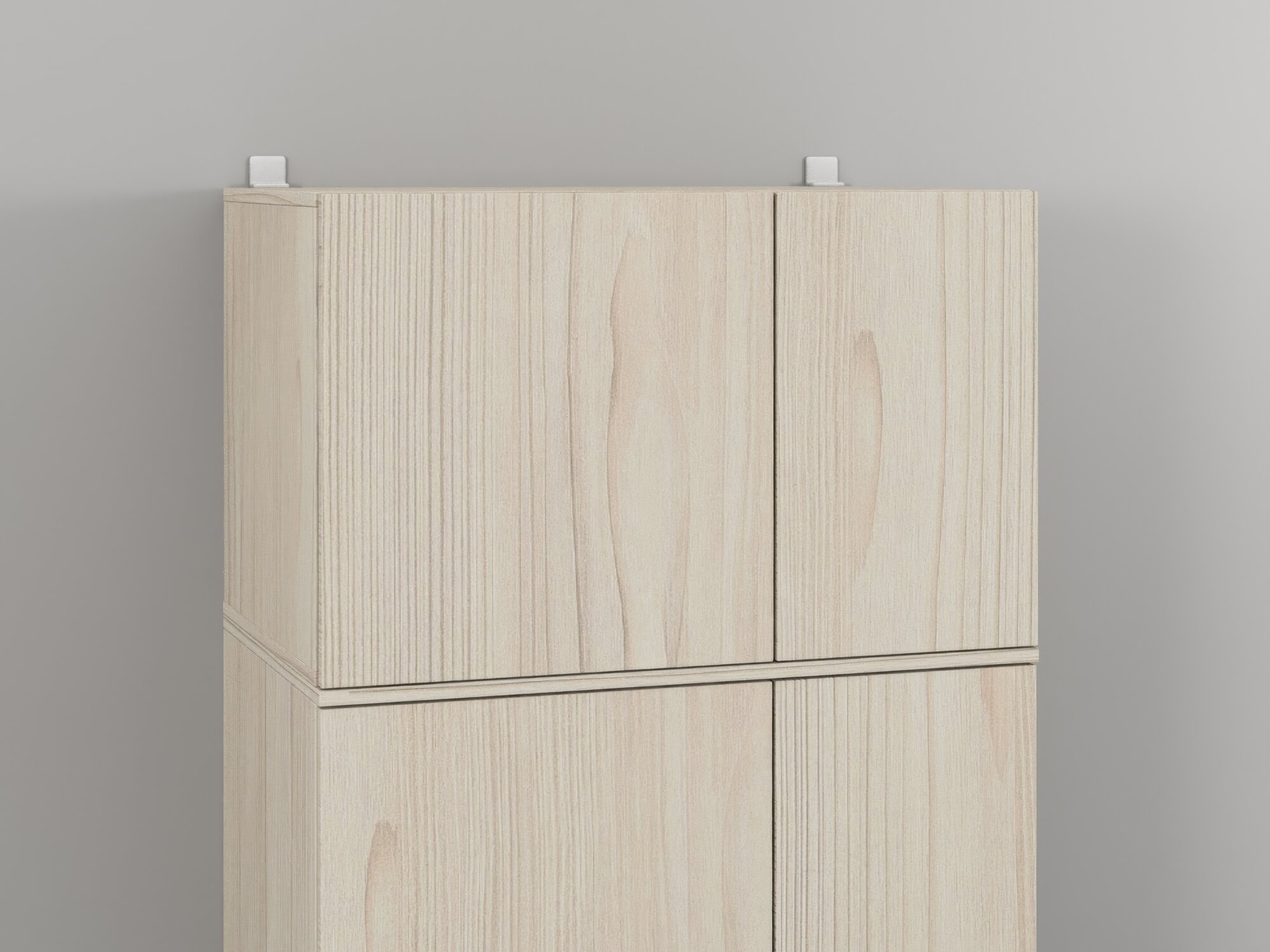 Есэндвич Лаворо Антресоль для шкафа двухстворчатого 80х50х52 см, левая (Сосна астрид)