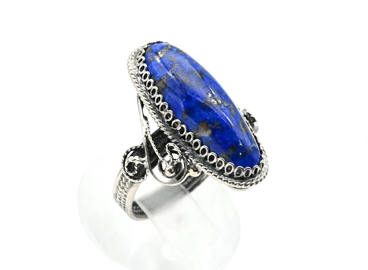 Кольцо, лазурит