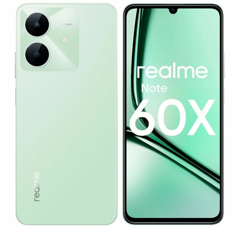 Смартфон REALME Note 60х 4/128Gb Green/зеленый