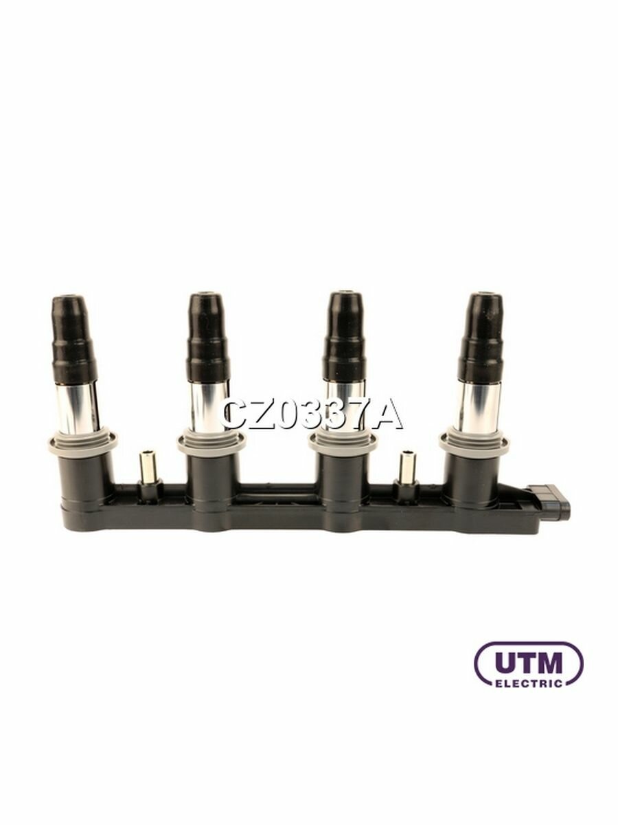 Катушка зажигания UTM CZ0337A, для Chevrolet, передняя, серебристая