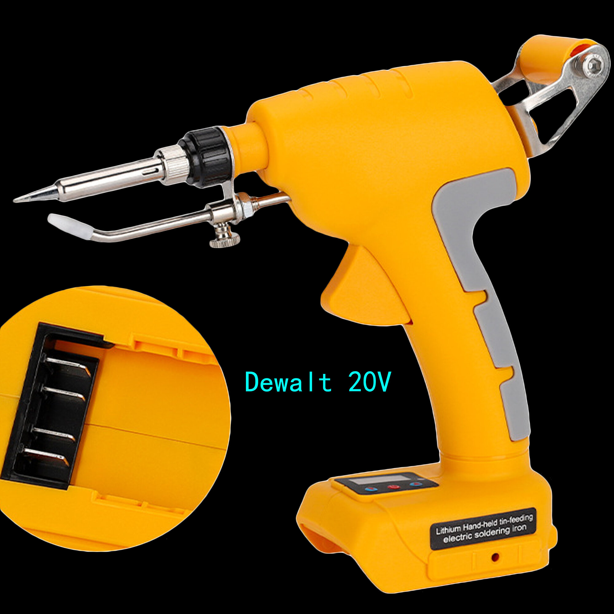 DW-NT, подходит для комплекта беспроводных паяльников Dewalt с аккумулятором 20 В и 60 В, светодиодной цифровой сварочной горелки мощностью 75 Вт (без аккумулятора)