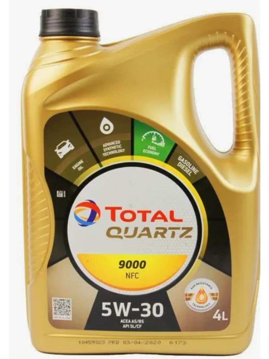 Моторное масло 213836 Total "QUARTZ 9000 FUTURE NFC 5W-30", 4 л.