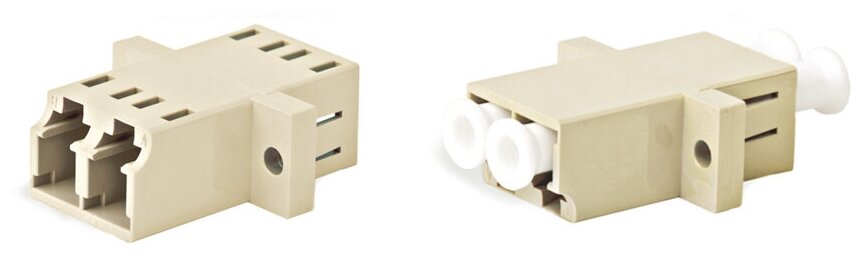 Оптический проходной адаптер LC-LC Hyperline FA-P11Z-DLC/DLC-N/WH-BG - 100шт