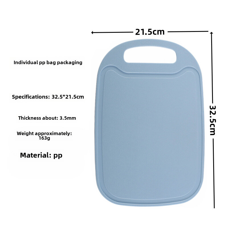 Разделочная доска, из пшеничной соломы, FDA, овальная, синяя