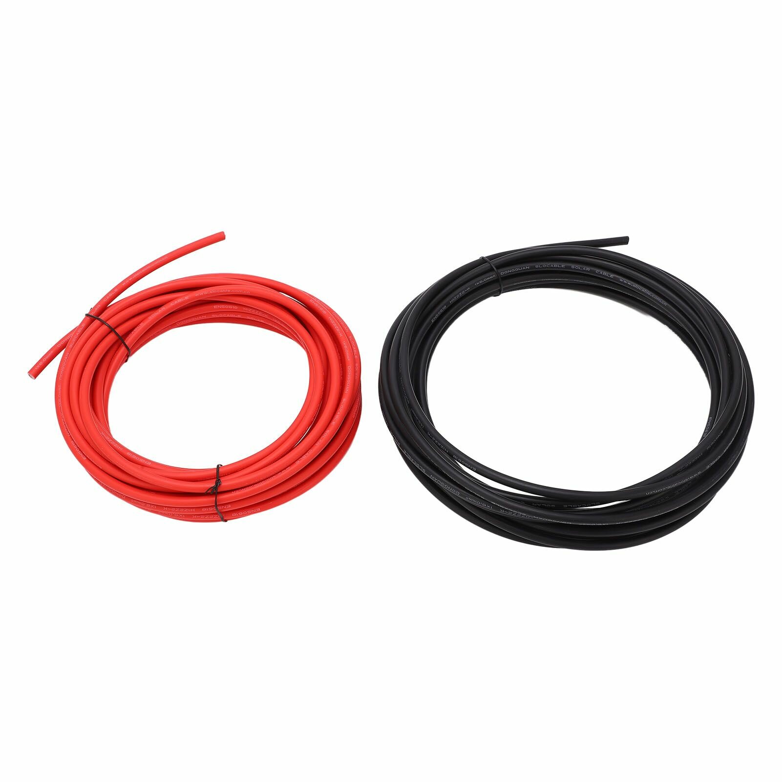 Шт. провод для солнечной панели, рукав из сшитого полиэтилена, луженая медь, двойная изоляция, термостойкость, солнечный фотоэлектрический кабель 10 мм , 50 м/164 фута (25 м/82 фута каждый)