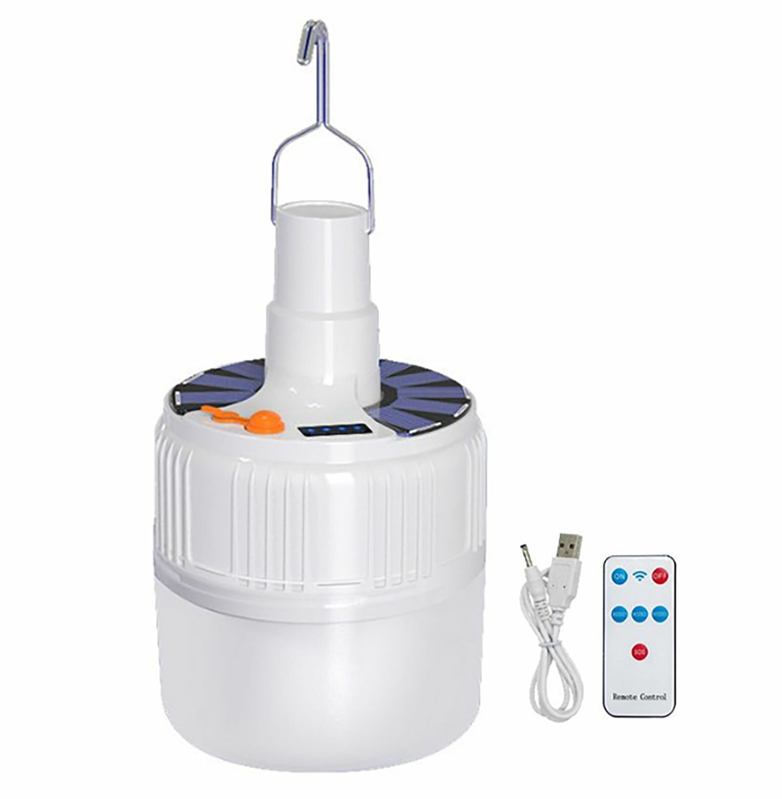 Солнечная перезаряжаемая светодиодная лампа, перезаряжаемый пульт дистанционного управления, ночной рынок, зарядка для кемпинга