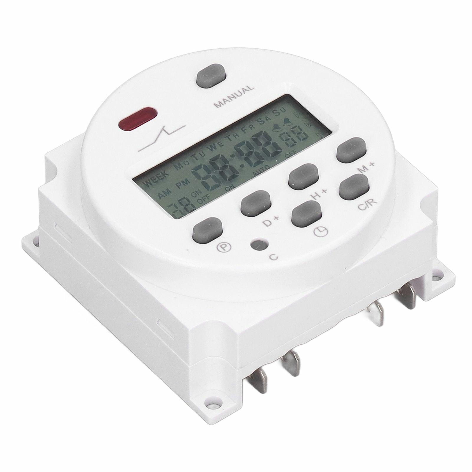 Электронный таймер, программируемый ЖК-цифровой реле времени, переключатель 16 на 16 выкл. Cn101AAC220-240V