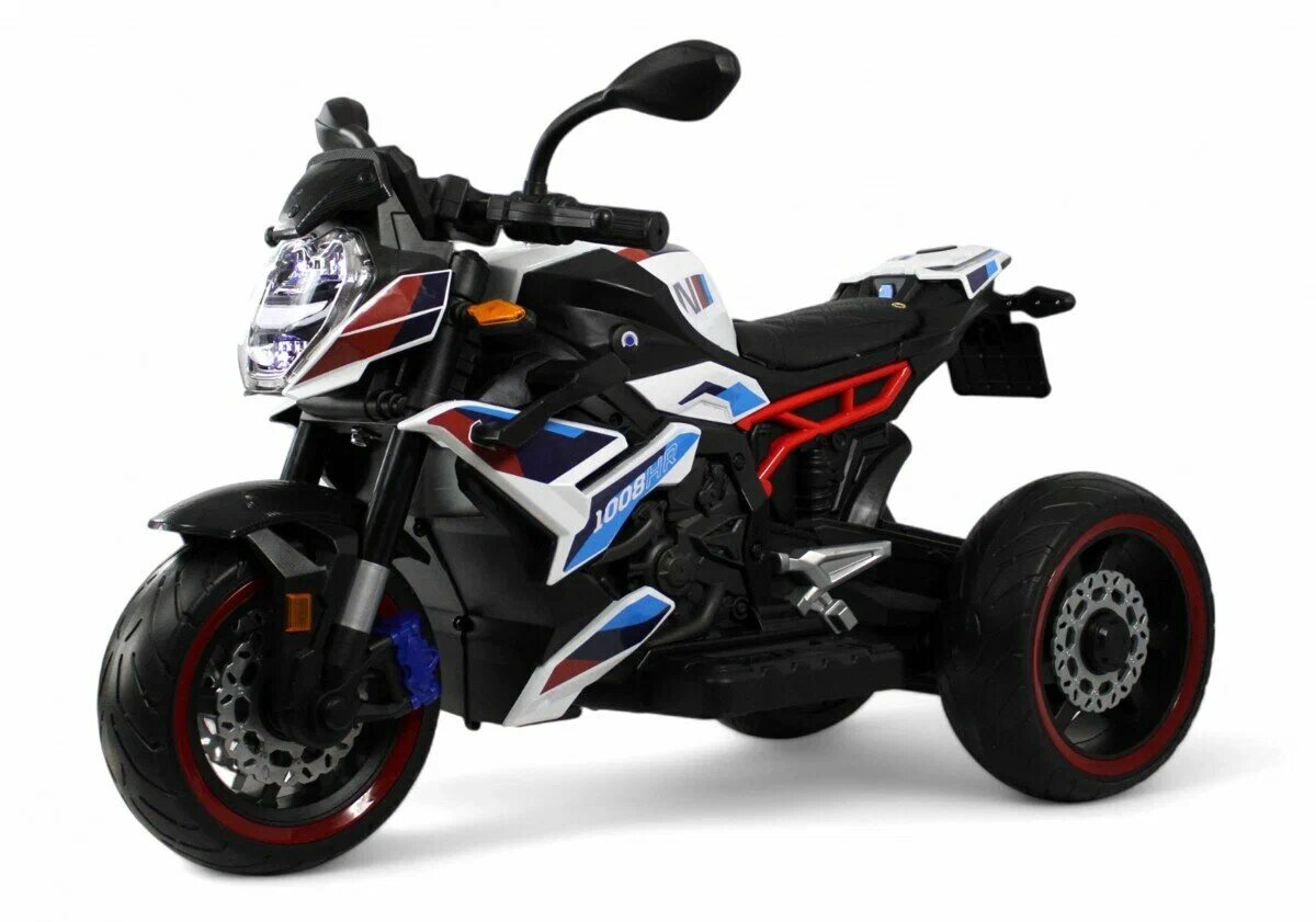 Электромобиль RiverToys K808AM, детский, одноместный, с пультом, 7 км/час, белый