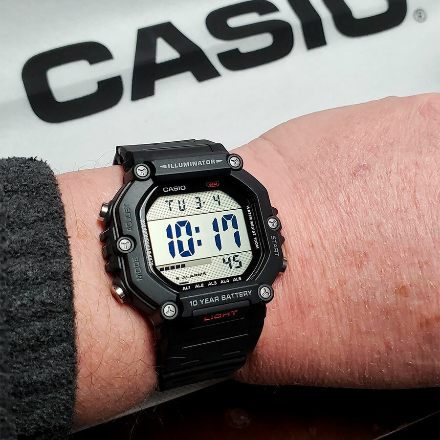 Наручные часы CASIO Collection, черный, серый — фото 1