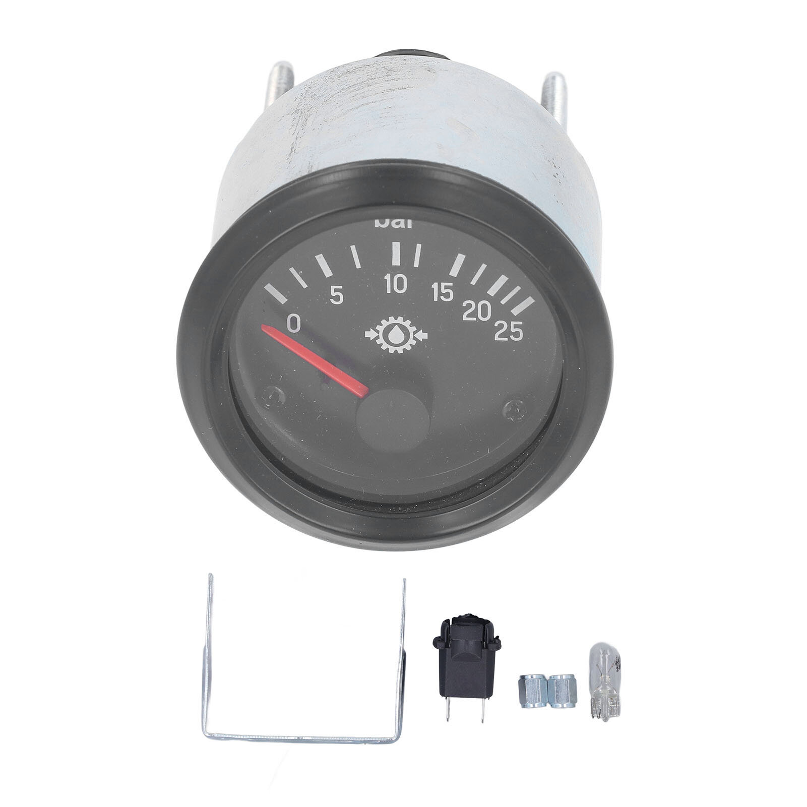 Тестер давления масла, 0-25 бар, 52мм, LED подсветка, 24V (350-040-005)