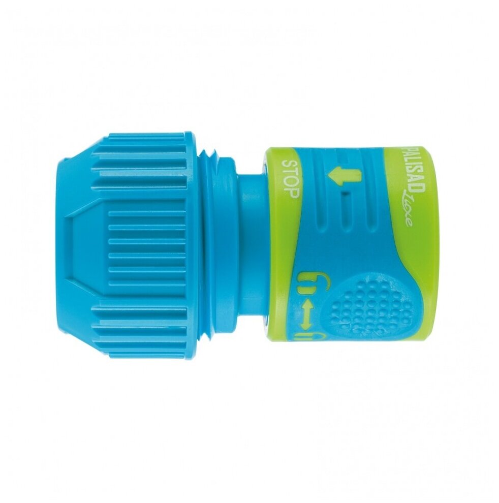 Соединитель для шланга 1/2-3/4 универсальный, аквастоп, двухкомпонентный, LUXE Palisad 66246 .