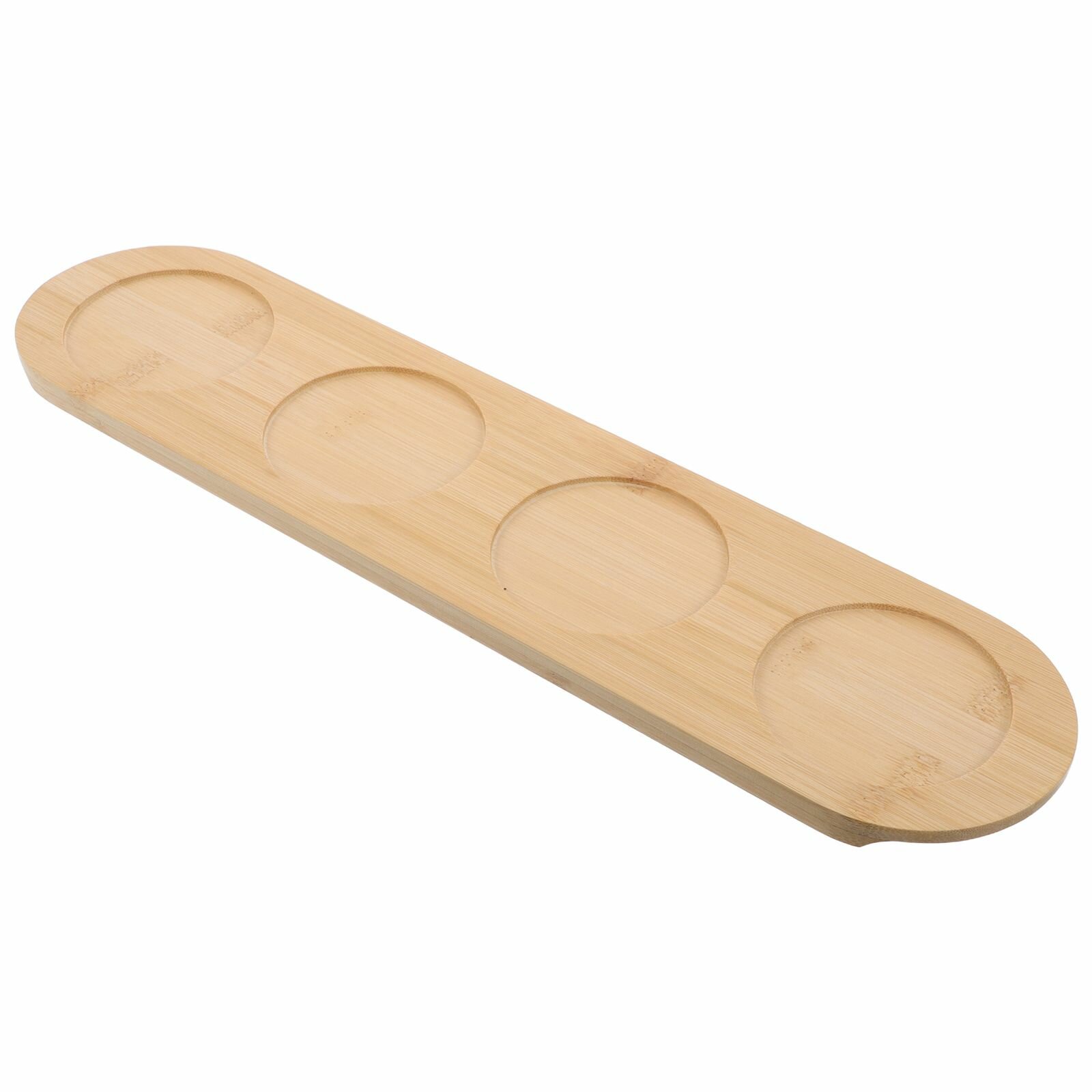 Трей для напитков с натуральным противоскользящим покрытием размером 39.60x9.50x1.00cm