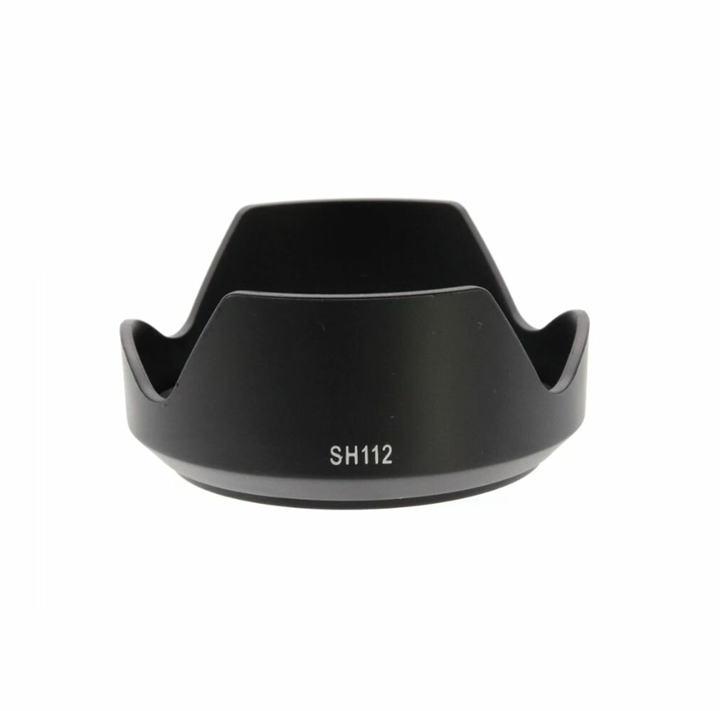 Бленда SH-112, для Sony SEL 18-55 f/3.5-5.6, защита от паразитной засветки, пластик