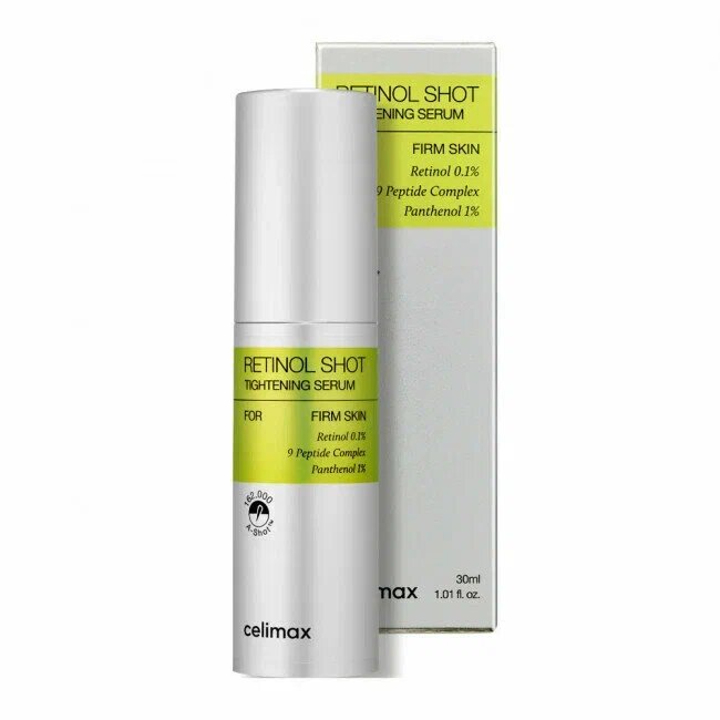 Сыворотка Celimax для лица THE VITA-A RETINOL SHOT TIGHTENING SERUM, подтягивающая с ретинолом, 30 мл