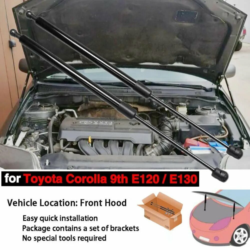 Универсальный Газлифт мебельный Газовые упоры для Toyota Corolla E120 E130 2000-2007 Амортизаторы