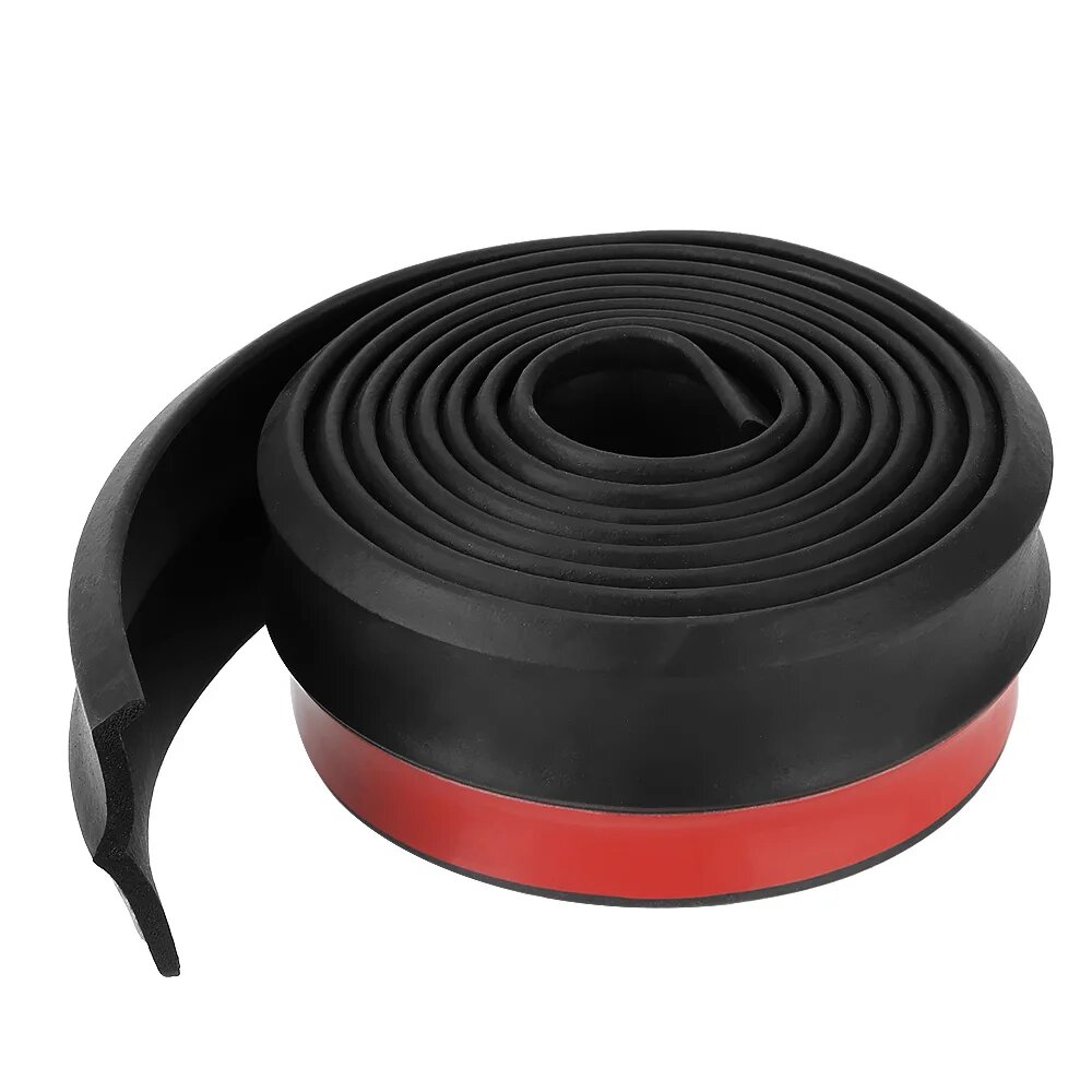 Губа переднего бампера автомобиля, внешние молдинги, универсальная Резиновая полоса шириной 60 мм, 2,5 м, защита губ автомобиля, 2.5m
