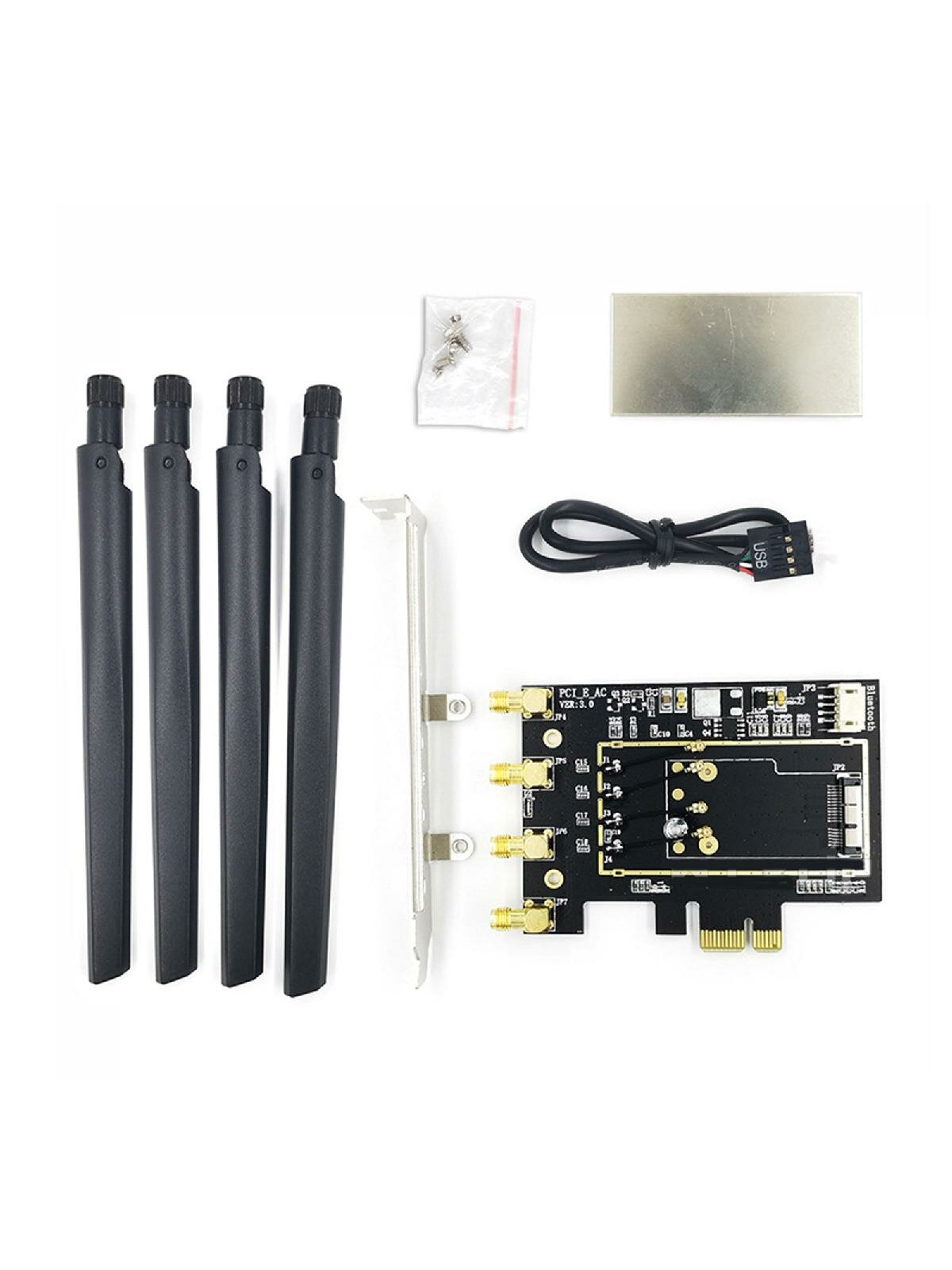 BCM94360CSAX BCM943602CS BCM94360CS2 Desktop PCIE PC Wifi WLAN Card Wireless Adapter 2/3/4 Antennae
