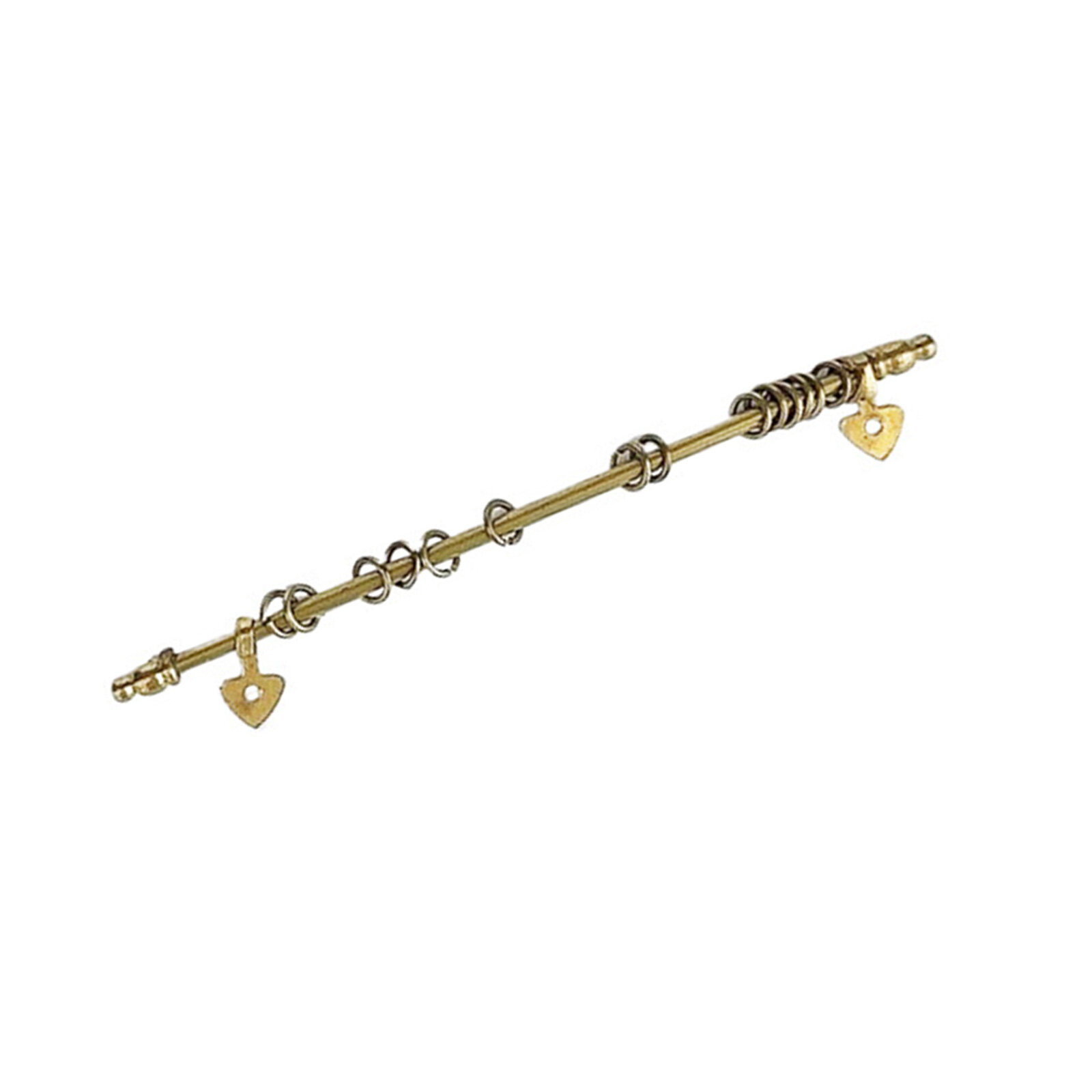 Ручная работа миниатюрный золотой карниз для штор декора кукольных домов 1/12