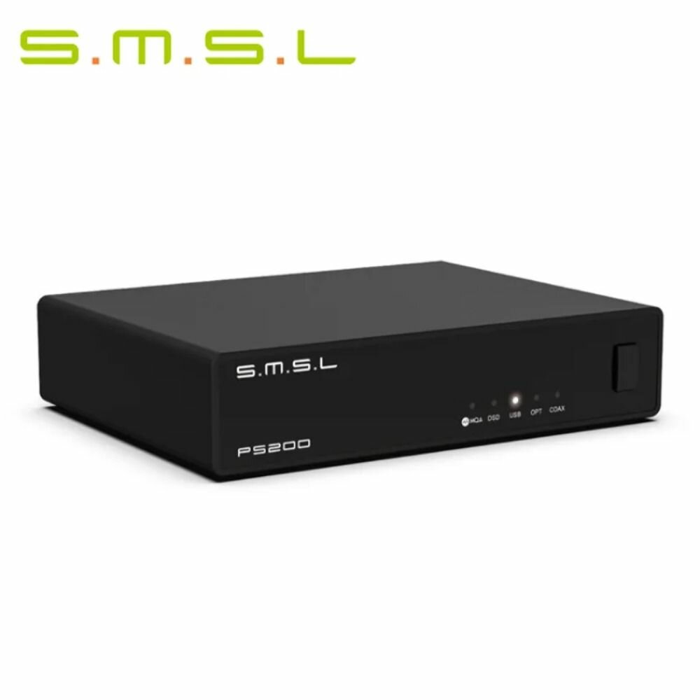 SMSL PS200 PRO Декодер ES9039Q2M на чипе MQA MQA-CD 768 кГц (32 бит) DSD512 для PS4 и PS5