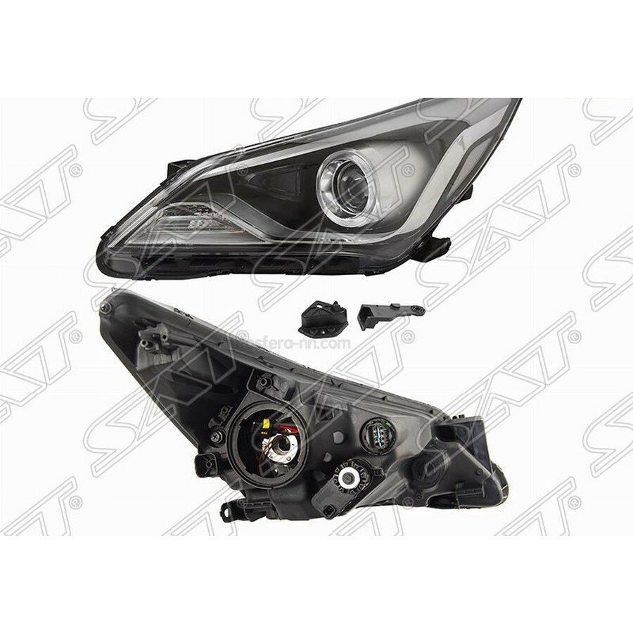 SAT ST2211166CL Фара Hyundai Solaris 14-17 (Слева/ Галоген/ С электрокорректором/ Линза)