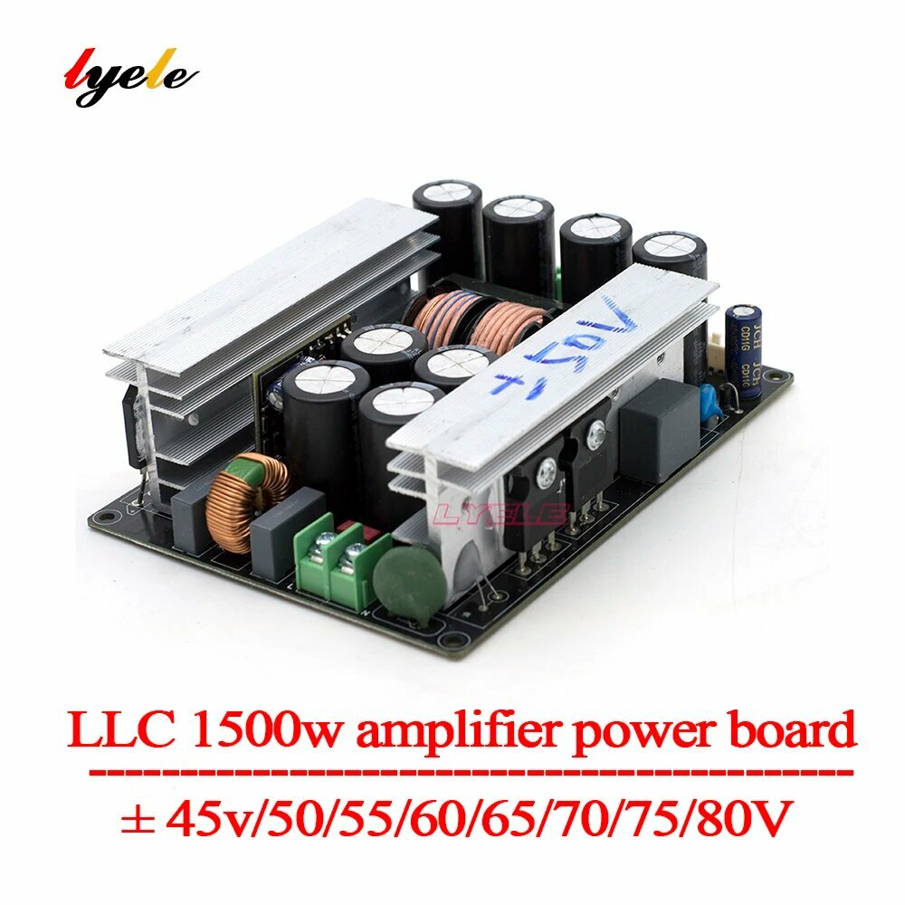 Усилитель мощности Lyele LLC, Dual voltage 75v, 1500 Вт