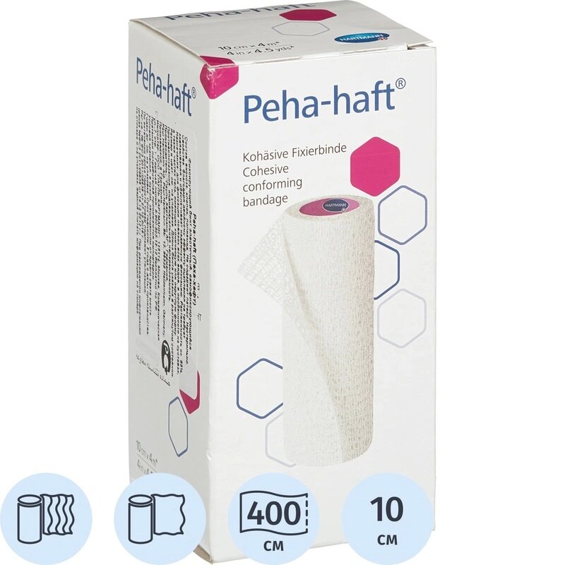 Бинт самофикс эласт 4 м х 10 см PEHA-HAFT  9324862/932444